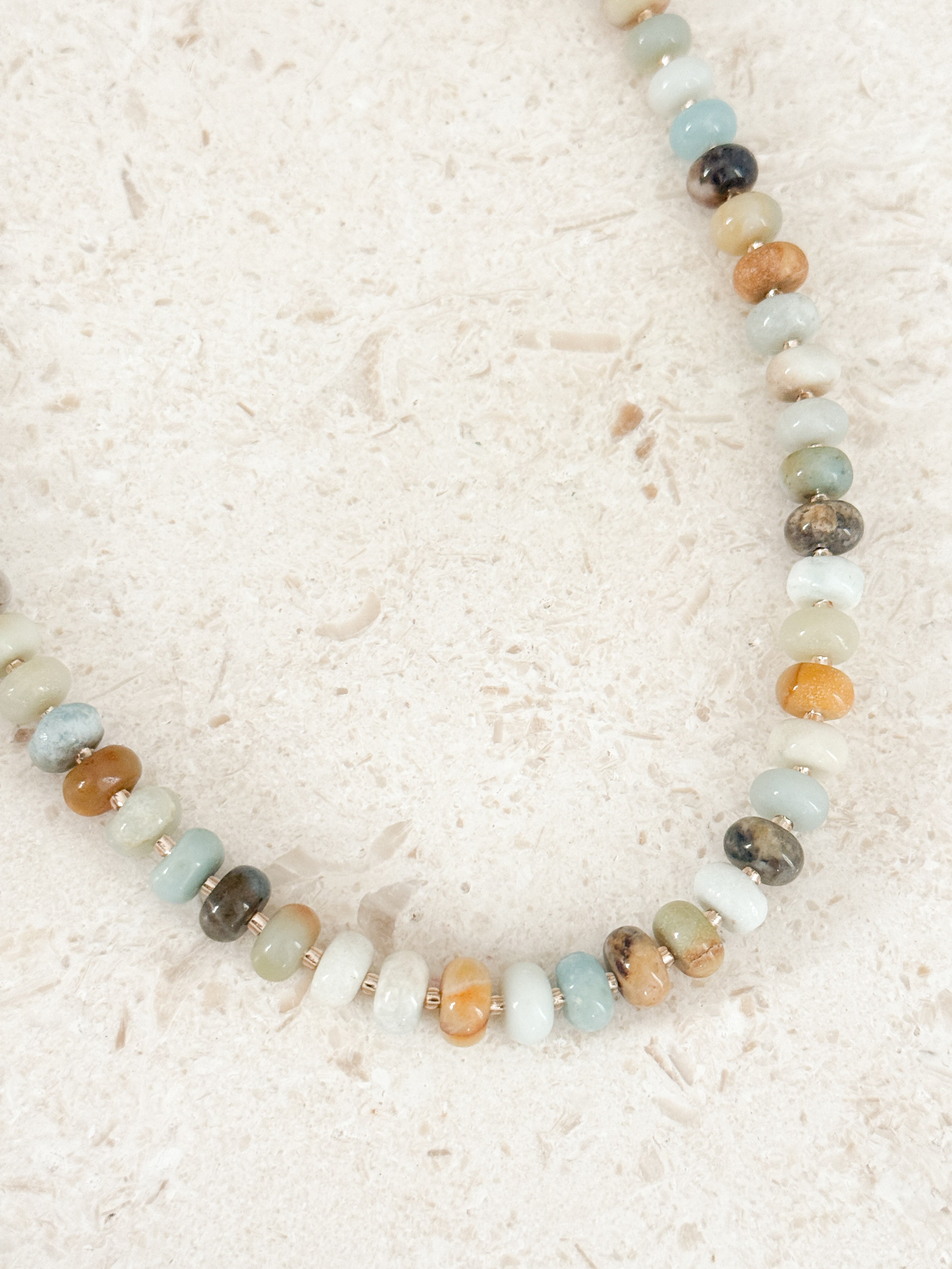 Amazonite Gemstone Necklace – Desert Clay Designs